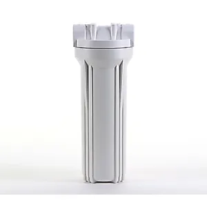 Hydronix HF3-10WHWH34, 10" White Housing with White Rib Cap for RO & Filtration Systems, 3/4" Ports