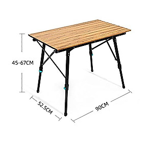 SUNESA Portable Picnic Table Outdoor Liftable Folding Table and Chair Portable Camping Picnic Table Car Self-Driving Table Foldable Camping Table