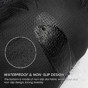 Calming Dog Bed, Donut Anti Anxiety Cat Bed, Round Fluffy Plush Faux Fur Pet Bed, 27 Inch Dog & Cat Cuddler Bed, Anti Slip Waterproof Mute Base, Khaki Gradient