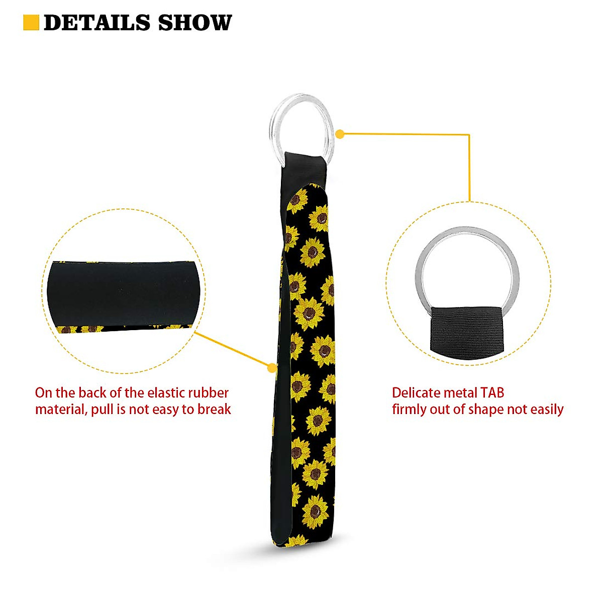 ZFRXIGN Dinosaur Keychain for Kids Boys Girls Wristlet Key Chain Lanyard Car Accessories Decorative Keyring Gifts Cool Skull Print Black