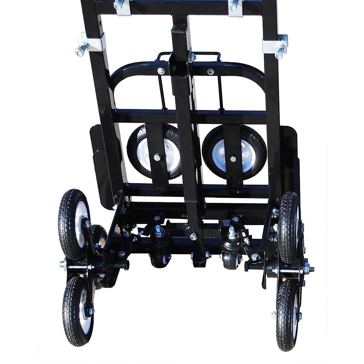 INTSUPERMAI Foldable Portable Stair Climbing Hand Truck Luggage Cart Climbing Dolly,Rubber Mute Wheel,Adjustable Handle Length 420LBS Capacity Handcart Luggage Cart