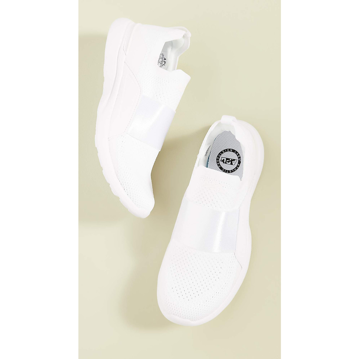 Athletic Propulsion Labs (APL) Women's Techloom Bliss Sneaker, White/White, 8