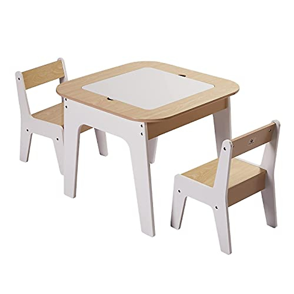 Toffy & Friends Toddler Table and Chairs Set with Storage, 3 in 1 Table Furniture Convertible Set with Storage Space for Toddlers, Drawing Reading Art Playroom Activity Table Desk Sets
