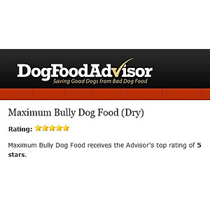 Maximum Bully - All Life Stage Performance Dog Food. High Protein 32% - High Fat 22%. 30lb Bag.