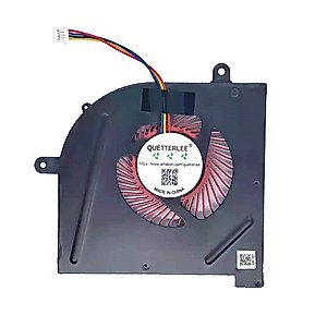 QUETTERLEE Replacement New Laptop CPU Cooling Fan for MSI GS63 GS63VR GS73 GS73VR GS62 GS72 MS-17B1 MS-17B2 MS-16K2 MS-16K3 MS-16K4 MS-16K5 Stealth Pro Series BS5005HS-U2F1 Fan