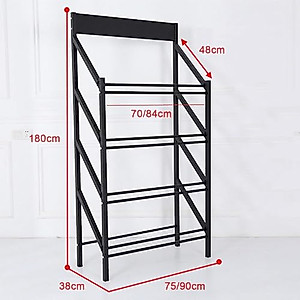 RKUVPAE Washing Hand Basin Display Rack, Free Standing Commercial Kitchen Sink Sample Stand, Utility Double Slot Sink Storage Shelves with Wheels for Home