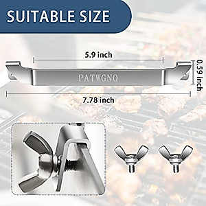 2.0 Upgraded Stainless Steel Griddle Spatula Holder, Barbecue Spatula Rack with 2 Screws, Spatula Holder for Blackstone Camp Chef Flat Top Griddle and Other Grill Griddles Accessories ( 1PC)