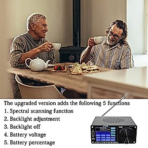 Upgrade 5.2a MAX Version Si4732 ATS-25 All Band Radio Receiver DSP Receiver,FM AM (MW and SW) SSB Shortwave Receiver with Aluminium Alloy Case,Support Type-C Charging Interface