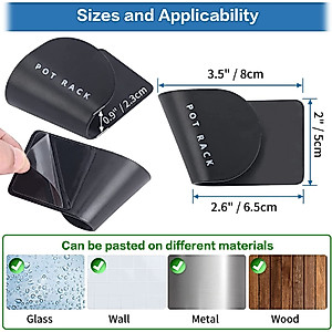 PAIHUIART Maximize Kitchen Space with Pot Lid Holder - 6 Pairs Hanging Pot Lids Organizer for Easy Access and Neat Storage - Save Time and Eliminate Clutter