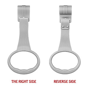 ibasenice Baby Pull up Rings, Baby Standing Walker Crib Tool Ring Pair of Universal Ring Baby playpen Crib Hook Baby Toy Bed Ring Help Baby Stand Ring Walking Training Tool Gray