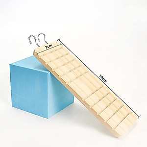 Mipcase 2pcs Hamster Platform Pet Cage Ladder Toy Ladder Toy Hamster Climbing Ladder Hamster Toy Hamster Supplies Small Pets Training Ladder Interesting Chinchilla Ladder