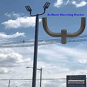 LEDMO 200W Parking lot Lights Bundle Double Bullhorn Bracket