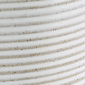 Avanti Linens - Wastebasket, Decorative Trash Can, Ribbed Style Home Decor (Drift Collection)