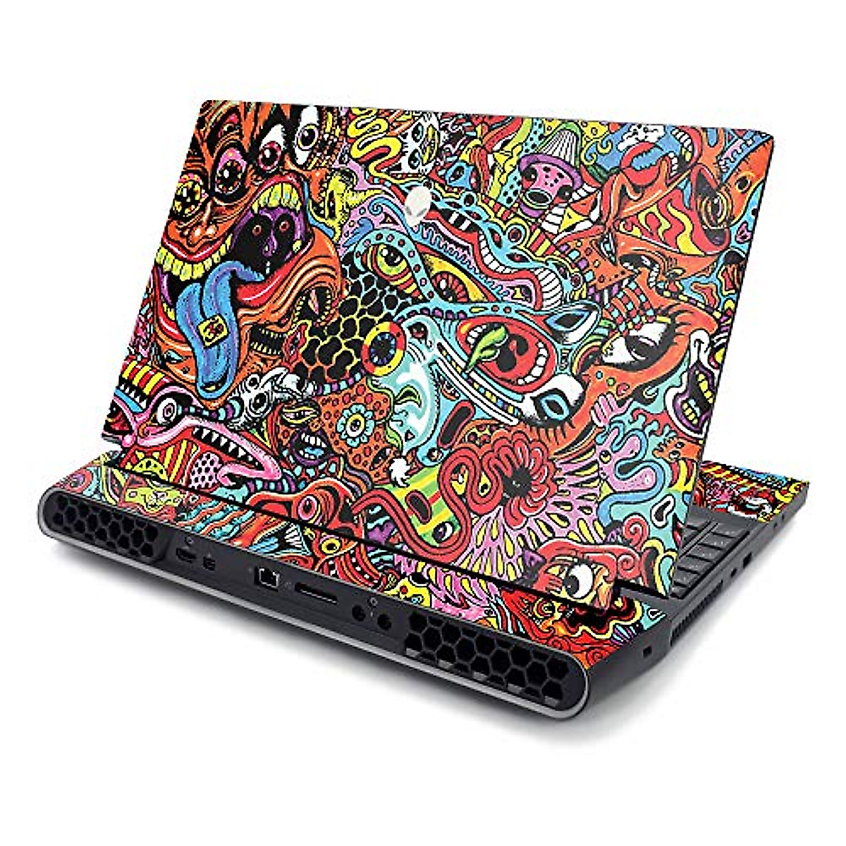 MightySkins Skin Compatible with Alienware Area-51M 17" (2019) - Acid Trippy | Protective, Durable, and Unique Vinyl Decal wrap Cover | Easy to Apply, Remove, and Change Styles | Made in The USA