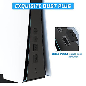 FANPL Dust Cover Kit for PS5,12 in 1 Accessories with Soft Dust Case for Playstation 5 Console, Silicone Plugs for Port, Cleaner Kit - Waterproof Scratchproof Dust Set for PS5