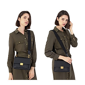 Scarleton Crossbody Bags for Women, Purses for Women, Lightweight Shoulder Bag, Casual Crossbody Bag, H207801 - Black