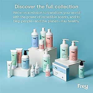 FREY Concentrated Liquid Laundry Detergent - Specially Formulated for Sensitive Skin and High Efficiency (HE) Washers - Removes Stains, Ideal for 50 Loads - Jasmine Rose White Cedar Scent - Pack of 2