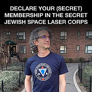 Dissent Pins - Secret Jewish Space Laser Corps T-Shirt - Navy - M