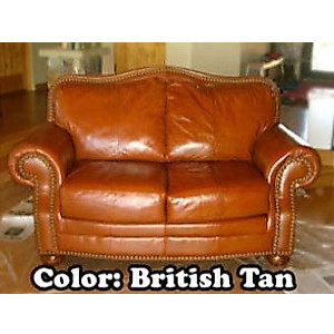 Furniture Leather Max Leather Refinish and Restorer 4 Oz Jar (Leather Repair) (Leather Restore) (Vinyl Repair) (Dark Brown)