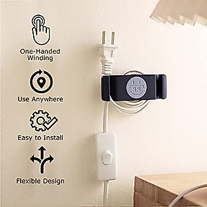 8Pcs Cord Organizer for appliances Rotatable Cord Winder Cord Wrapper Cord Holder for Appliances Kitchen Cable Organizer, Plug Holder for Blender Mixer, Coffee Maker, Pressure Cooker and Air Fryer