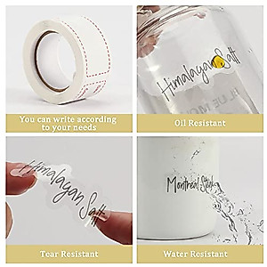 276 Pcs Clear Pantry Labels Set with 125pcs Blank Labels, DIY Food Label Sticker, Water Resistant & Oil Resistant, Pantry Labels for Food Containers, Jars for Flour, Sugar, Oat(Size:401pcs)