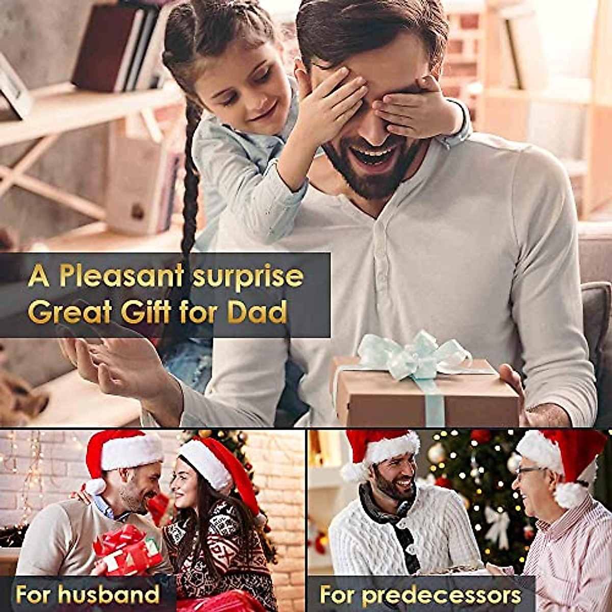 Father's Day Gifts for Dad from Daughter Son Hammer Multitool Camping Accessories, 13 In 1 Pocket Multi Survival Tools Cool Gadgets Christmas Birthday Gifts for Men Dad Him Women Husband Grandpa Wife