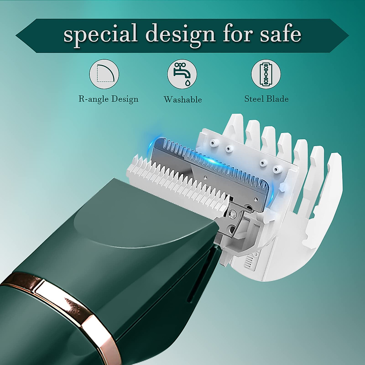 Women's Bikini Trimmer, Senignol 2 in 1 Pubic Hair Trimmer for Women Electric Razors for Women, IPX7 Waterproof Women's Body Trimmer, Valentines Day Gifts