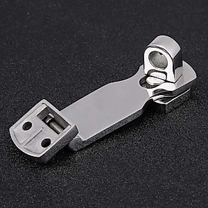 ISURE MARINE Grade Stainless Steel 3" Heavy Duty Door Hasp with Turning Padlock Eye Mount with Screws