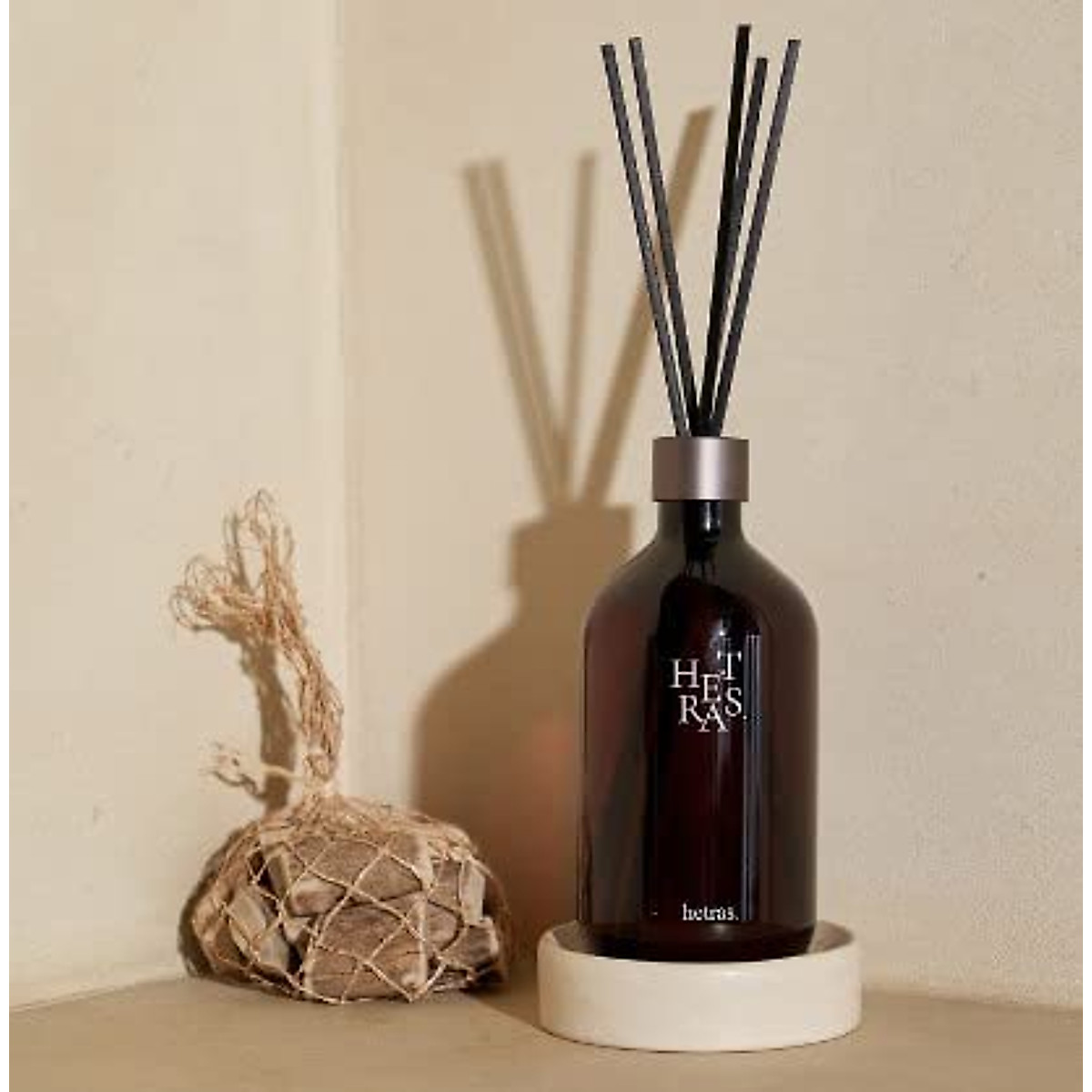 hetras Premium Reed Diffuser: Set of 2 x 16.9oz (1,000 ml) Large Capacity | Fragrance Oil Diffuser & Sticks for Home Decor & Office Decor & Bathroom Decor - Gifts for Loved one (Hug Soap)