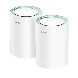 Cudy M1300 2-Pack AC1200 Gigabit Whole Mesh WiFi System, Dual Band, WiFi Extender, High Gain Antennas, VPN, Cloudflare, Connect Up to 100 Devices