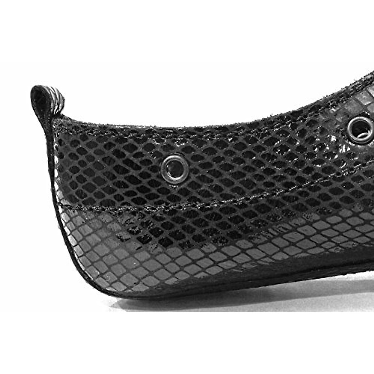 Irish Dance Pumps Soft Shoes - Diamond Stitch Leather Upper, Split Sole, Shock Absorbing Insole - UK Sizes Black