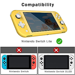 TIKOdirect Switch Lite Skin Sticker Compatible with Nintendo Switch Lite, Pretty Pattern Full Wrap Skin Protective Film Sticker, Yellow