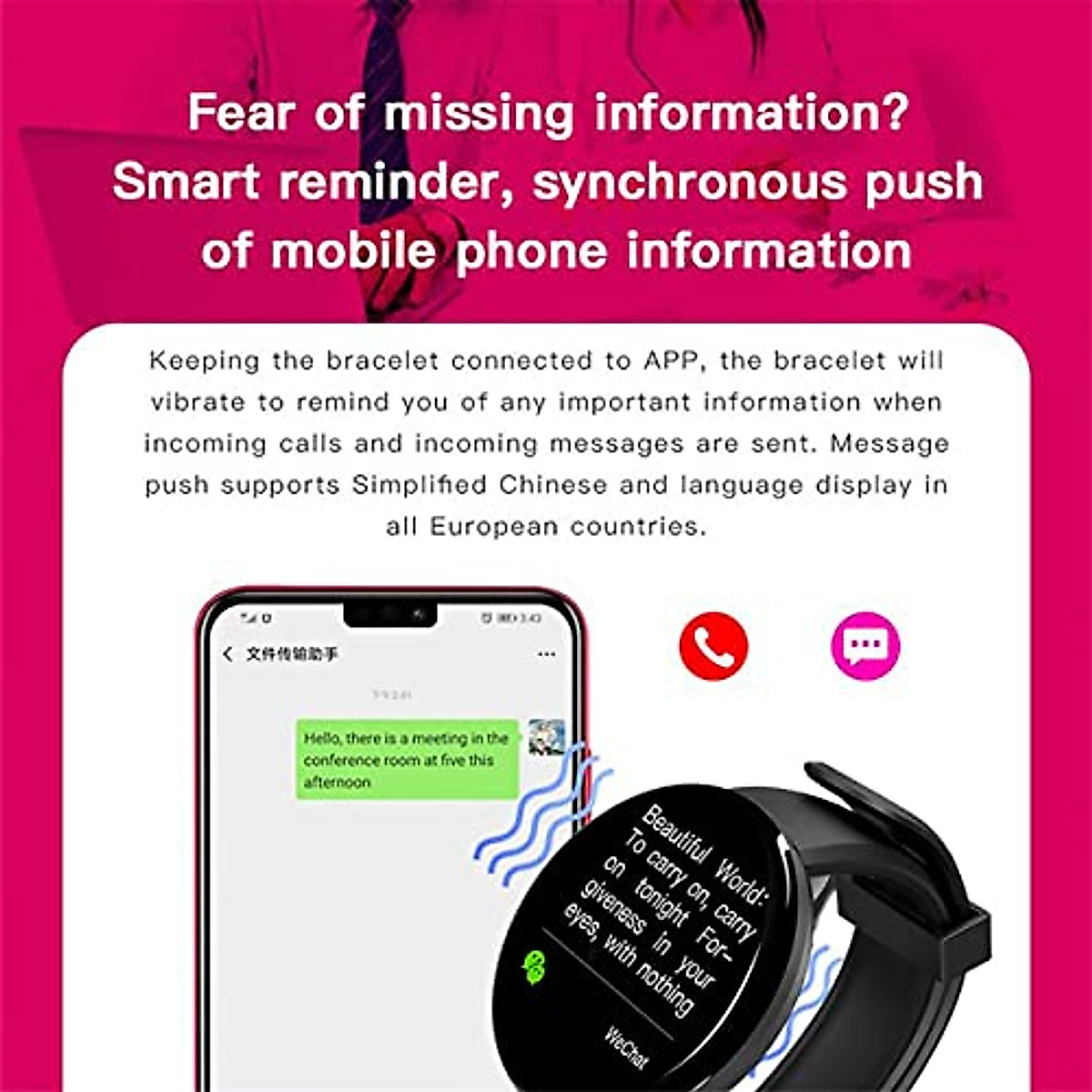 Smart Watch for Enhanced Fitness, Blood Pressure, Blood Oxygen Tracking & Sleep Monitoring - 1.44 Inch Upgraded Screen & Waterproof Design for Men Women - Compatible with Android iOS (Black)