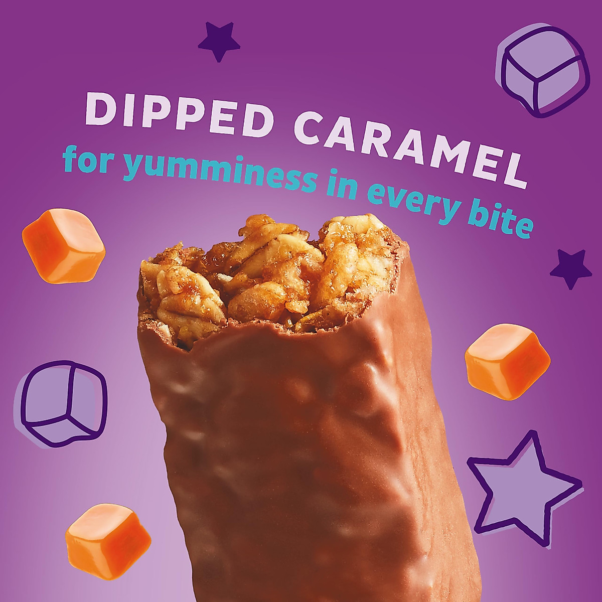 Annie's Organic Dipped Granola Bars, Caramel, Peanut Free, 10 Bars