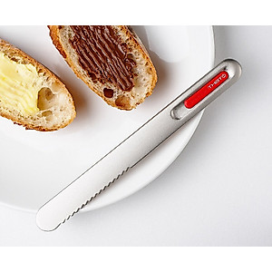 THAT! Spread That Serrated Warming Butter Knife, Copper, Black