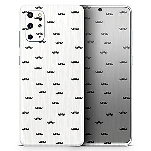 DesignSkinz The Micro Mustache Pattern Protective Vinyl Decal Wrap Skin Cover Compatible with The Samsung Galaxy S20 (Screen Trim & Back Glass Skin)