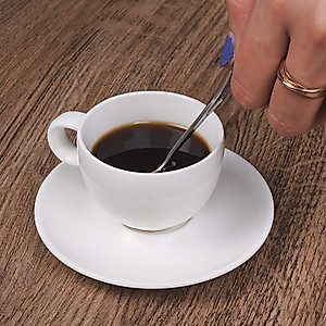 YOLIFE Demitasse Espresso Spoons, Mini Coffee Spoons 4.5 Inch Stainless Steel Small Spoons for Dessert, Set of 6