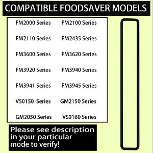 ziHenryDa 4 Pack Foam Replacement Gaskets compatible with FoodSaver FM2100 Vacuum Sealer Machine,Replacement Gaskets Applies to FoodSaver FM2000, FM2100, GM2050, GM2150 Series Vacuum Sealers