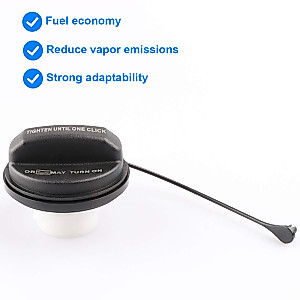 Gas Cap, Fuel Cap Replace 31010-3L600U, 310103L600U Compatible with Kia - Amanti, Cadenza, Forte, Forte Koup, Forte5, Optima, Rio, Sedona, Sorento, Sorrento, Soul, Spectra, Spectra5, Sportage, More