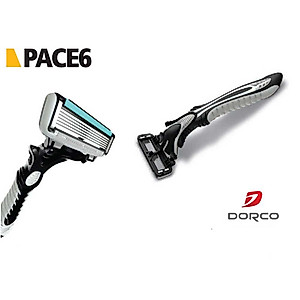 Dorco Pace 6 Six-Blade Disposable Men's Razor 2pack (6-Count)