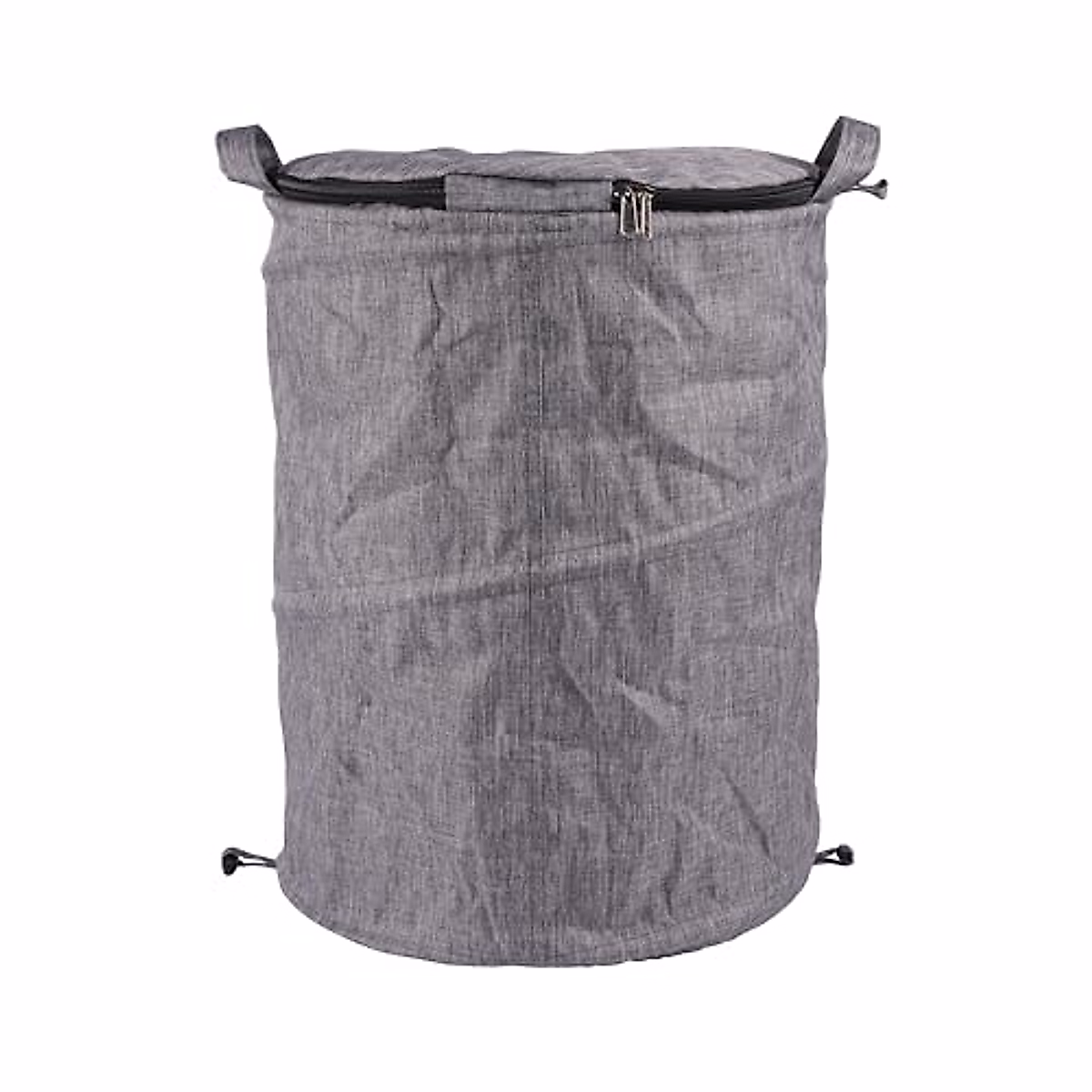 Toy Storage Basket with Cityscape Playmat - 11.8" Drawstring Toy Storage Bag with Foldable Play Mat Featuring Nonslip Backing - Portable Slide-Away Toy Storage Basket for Playrooms/Home/Travel