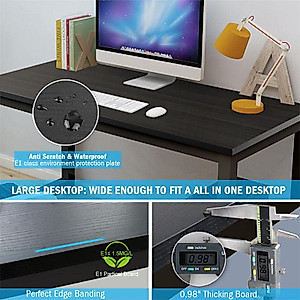 Tribesigns Computer Desk, 47 inch Modern Simple Office Desk Computer Table Study Writing Desk for Home Office, White