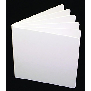 Ashley Productions ASH10700 Hardcover Blank Book, 6" Wide, 8" Length, White