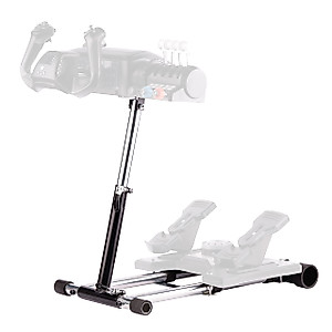 Wheel Stand Pro TB Flight Stand Compatible with Turtle Beach VelocityOne Flight Yoke, Throttle and TB rudders, Also Compatible with Saitek/Logitech Rudders. Flight gear not included.