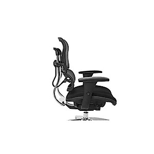 Workpro™ - Chair - 12000 Mesh Mid-Back Chair - Fabric/metal - 23" x 29" x 25.25" - Black