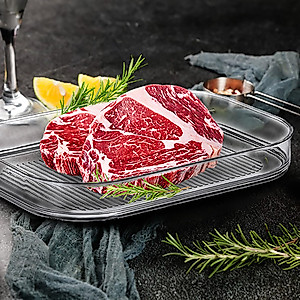 Generic Meat Container for Fridge, Lunch Meat Container, Bacon Keeper, Stackable Food Storage Boxes with Lid, Meal Prep Containers, for Cold Cuts, Salami, Deli, Lunch Meat, BPA Free, Clear