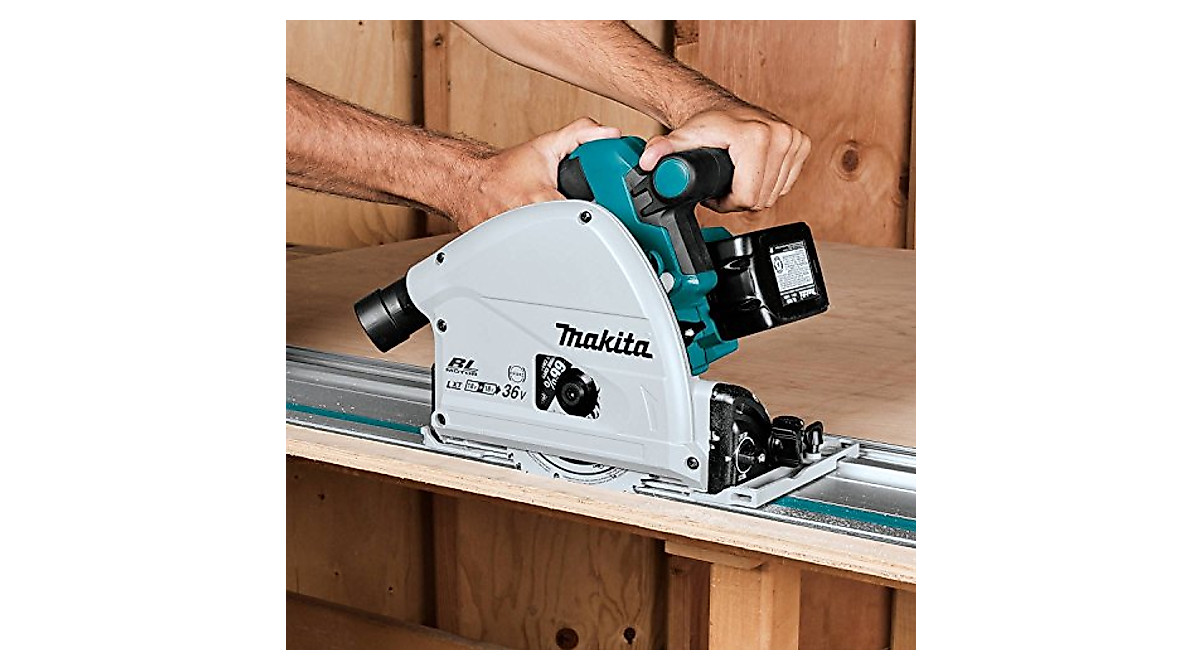 Makita XPS01PTJ 36V Cordless Plunge Saw Kit - Precise Cuts