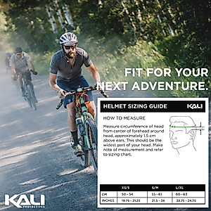 Kali Protectives UNO Bicycle Helmet for Adults - Mountain Bike Helmet for Men and Women with Locking Buckle and Sliders; Helmet with Maximum Airflow Vents for Urban Cycling