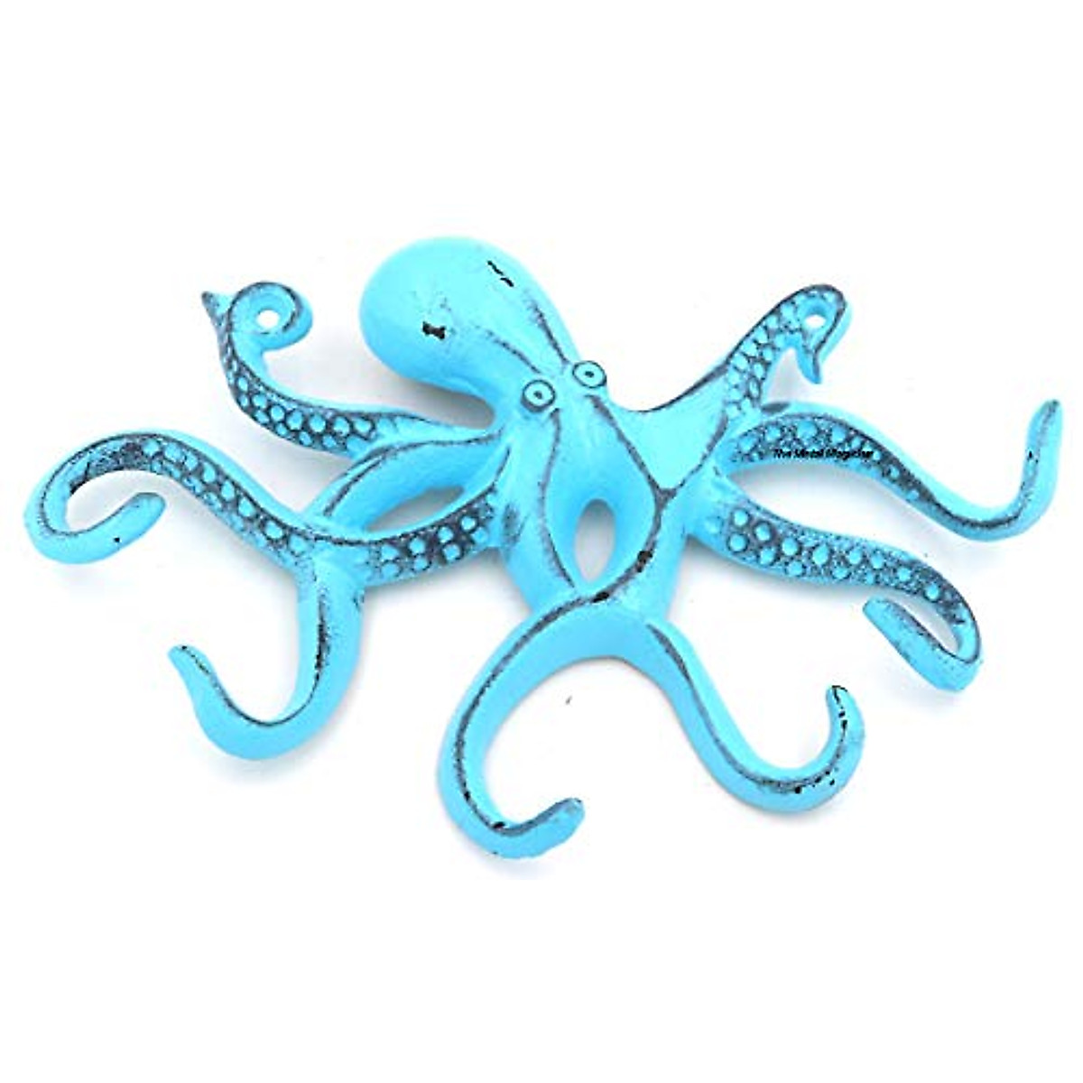 Swimming Octopus Key Hook Antique Look/Distress Blue/Vintage Hook/Sea Theme Hook/Coastal Hook and Swimming Octopus Key Hook Antique Look/Distress Red/Vintage Hook/Sea Theme Hook/Coastal Hook