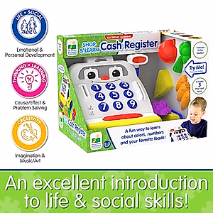 The Learning Journey: Electronic Learning - Shop and Learn Interactive Cash Register - 3 Play Modes Develops Early Math Skills Preschool kids Toys for Boys & Girls Ages 2 and Up - Award Winning Toy